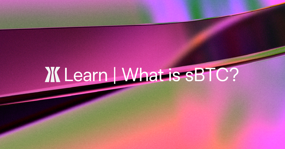 What is sBTC? | Gamma Learn | Gamma
